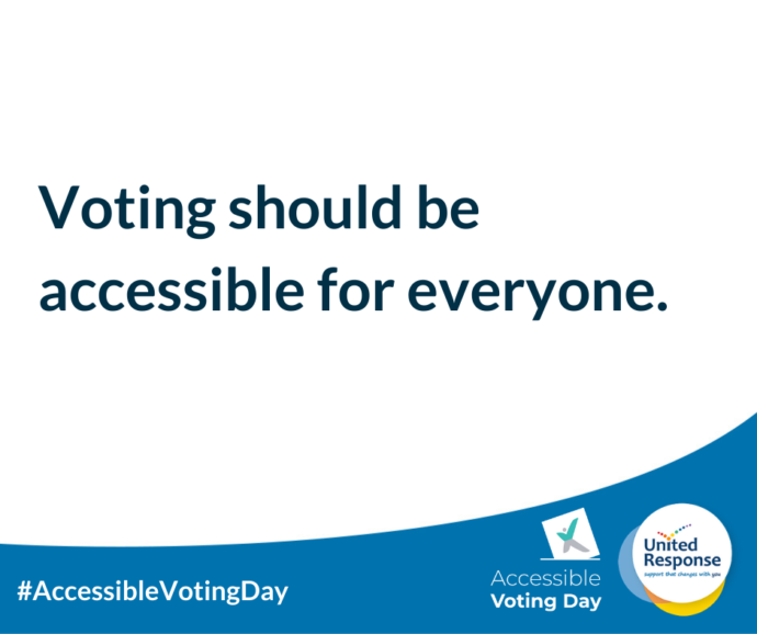 Accessible Voting Day social media graphics - United Response