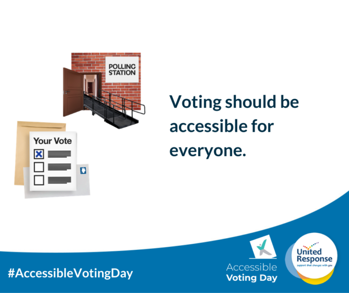 Accessible Voting Day social media graphics - United Response