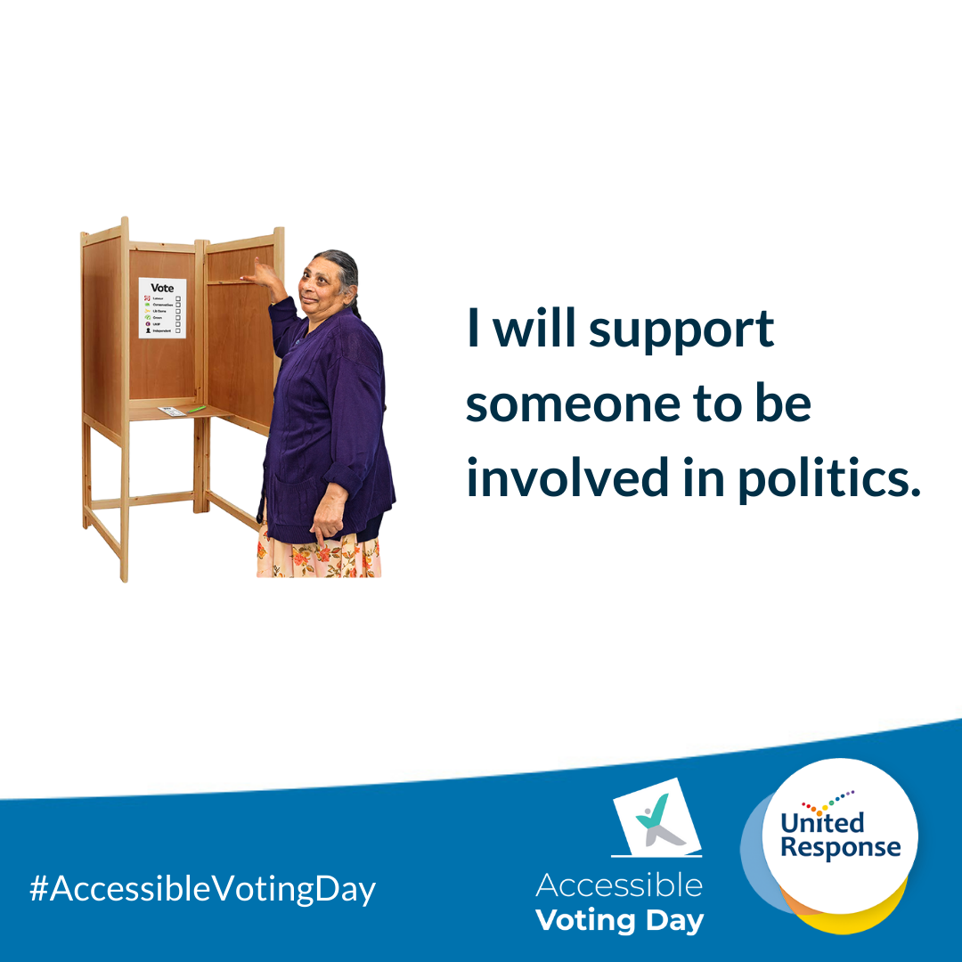 Accessible Voting Day social media graphics - United Response
